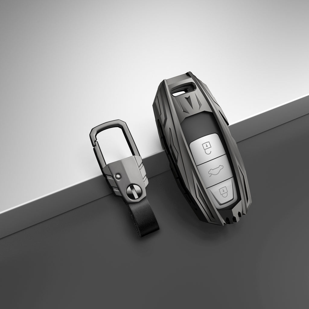 Audi New Key Armour Metal Alloy Keycase with Holder & Rope Chain – Kaarr
