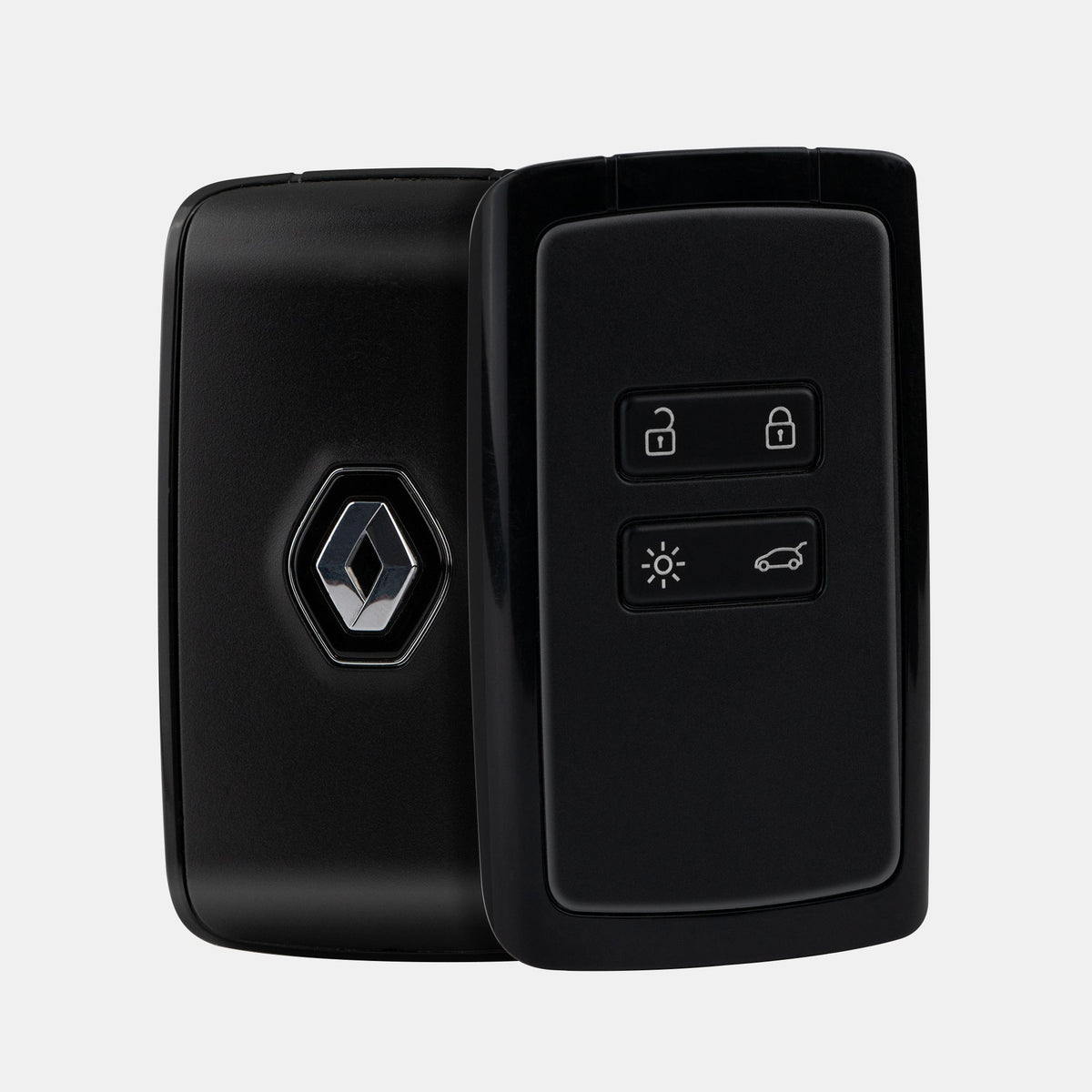 Renault New Key Metal Alloy Leather Keycase with Holder & Rope Chain ...