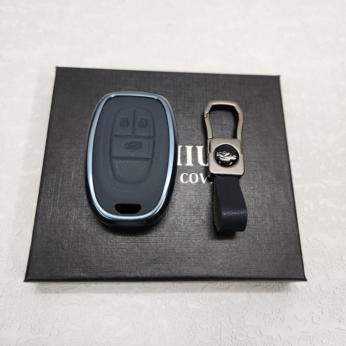 MG Gloster Key Exclusive Aluminium Alloy Leather Keycase with Holder ...