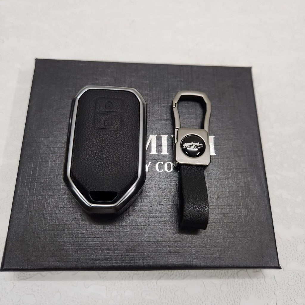 Suzuki Swift/Baleno/Ignis 2 Button Key Exclusive Aluminium Alloy Leath ...