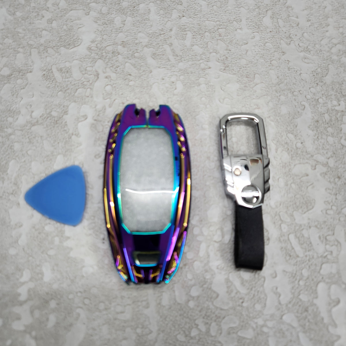 Hyundai Verna 3,4 Button Key Armour Metal Alloy Keycase with Holder ...