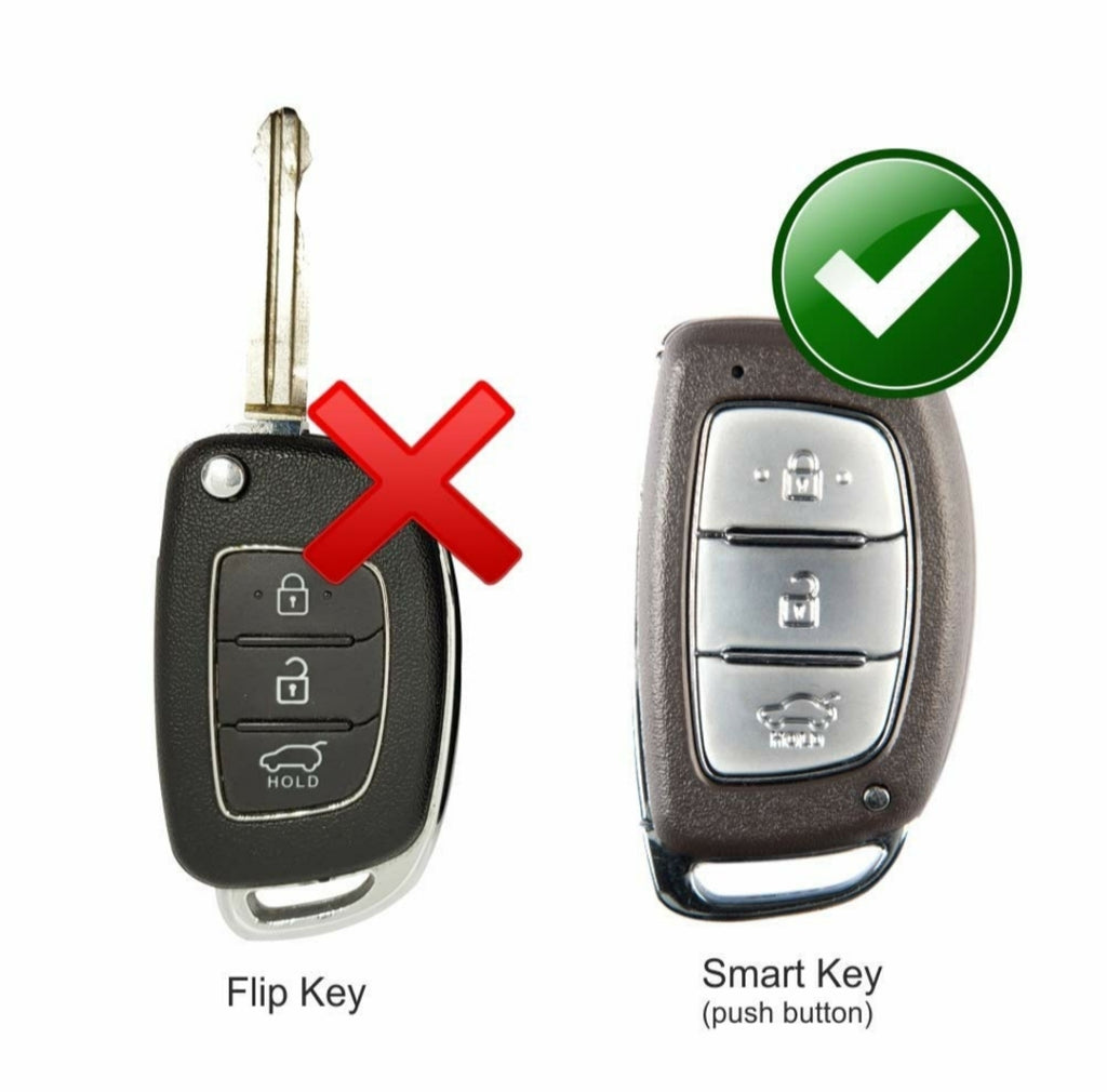 Hyundai Creta/i20/Venue (3 Push Button Key)Premium Keycase – Kaarr